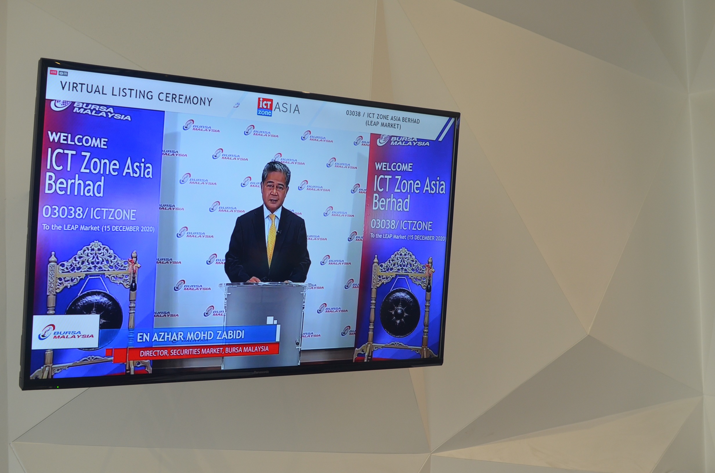 Virtual Listing Ceremony of ICT Zone Asia Berhad - ICT Zone Asia Berhad